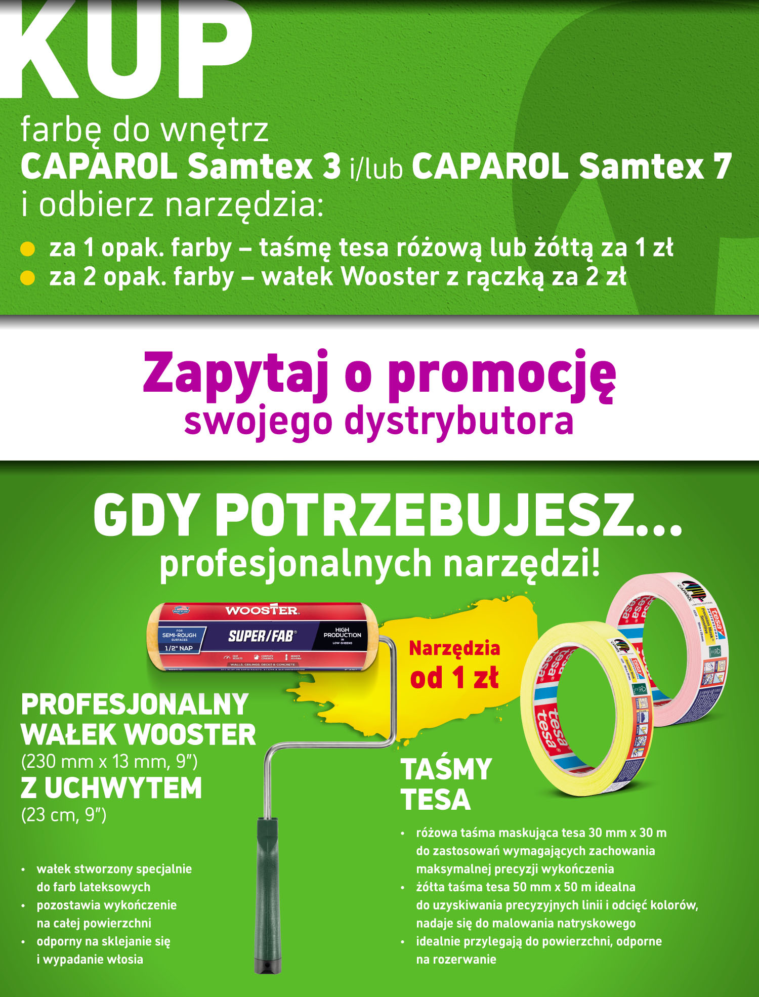 Nowe farby do wnętrz Caparol Samtex - czegokolwiek potrzebujesz!